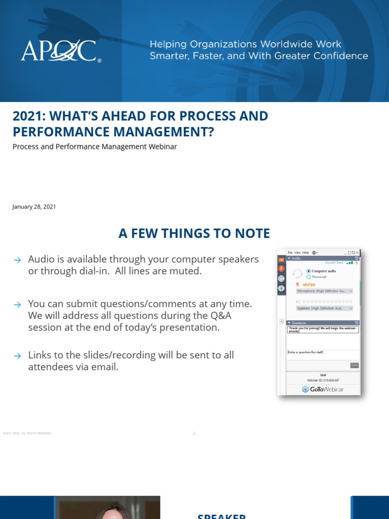 2021 Priorities Webinar | PDF | Analytics | Governance