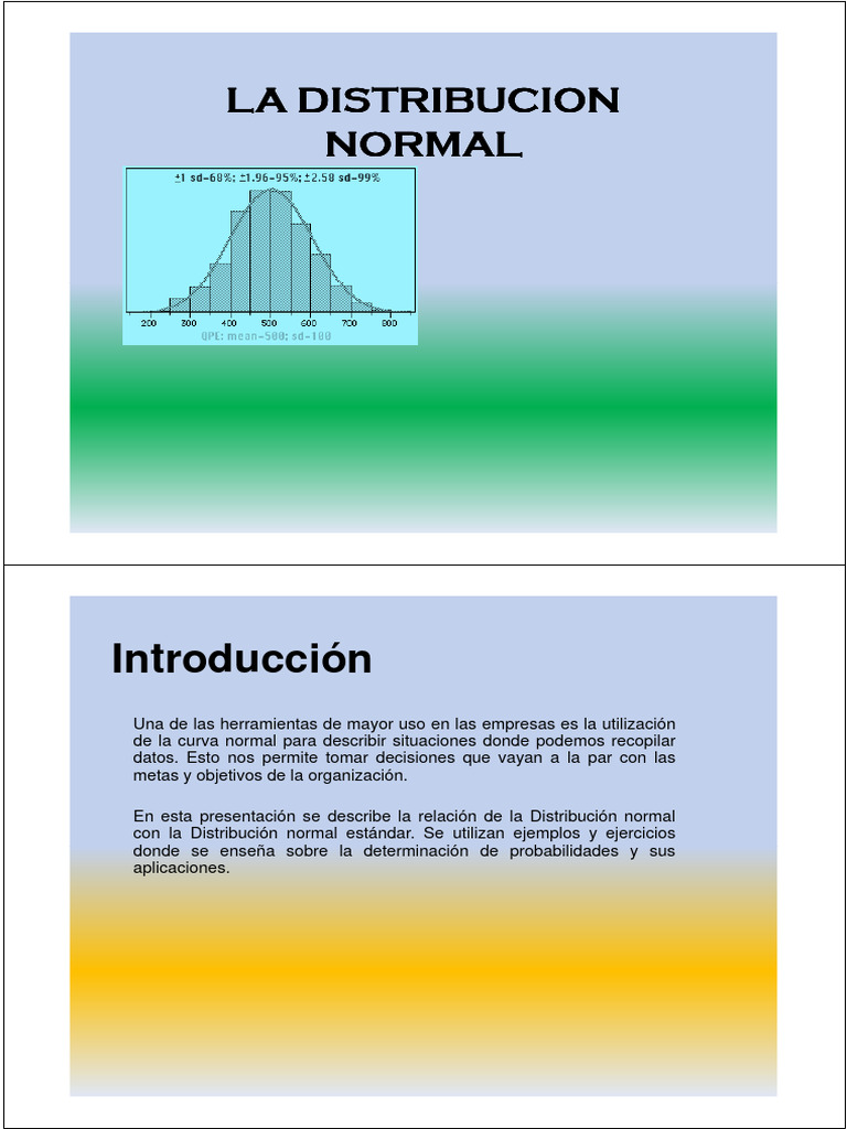 La Distribucion Normal PPT AED Modo de Compatibilidad | Descargar gratis PDF | Distribución ...