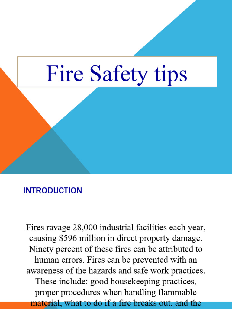 Fire Safety | Download Free PDF | Fires | Combustion