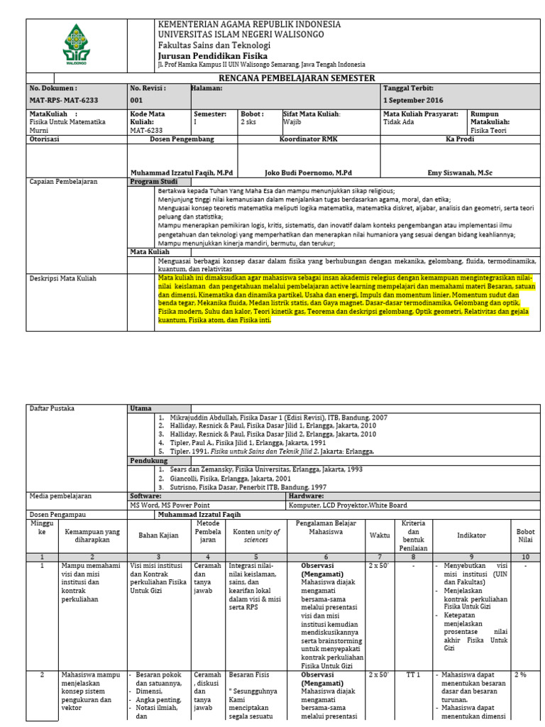 Fisika Dasar Untuk Matematika Murni | PDF