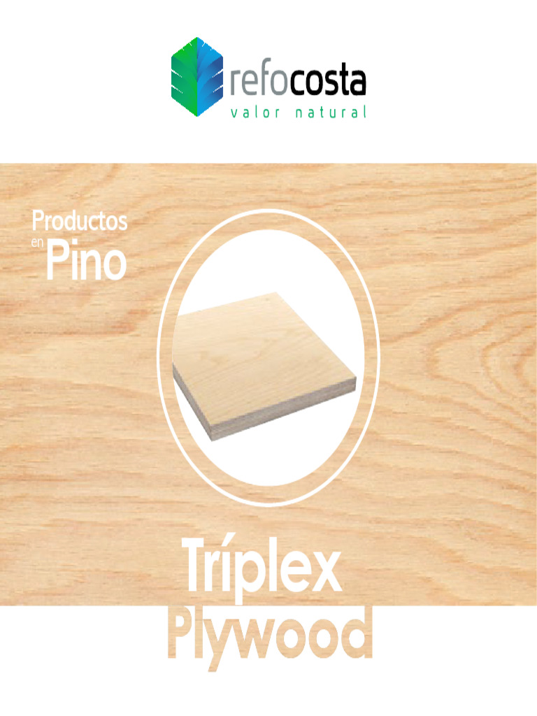 4 Ficha Tecnica Triplex Pino | PDF | Madera contrachapada | Madera