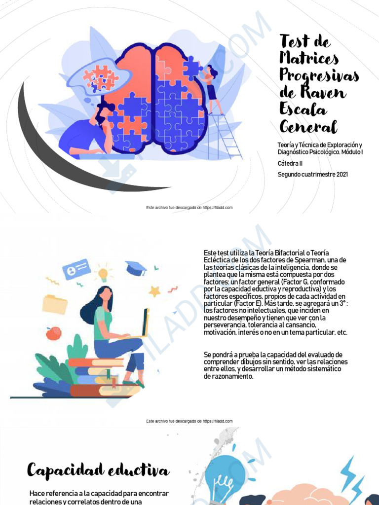 Test de Matrices Progresivas de Raven 2 | Descargar gratis PDF ...