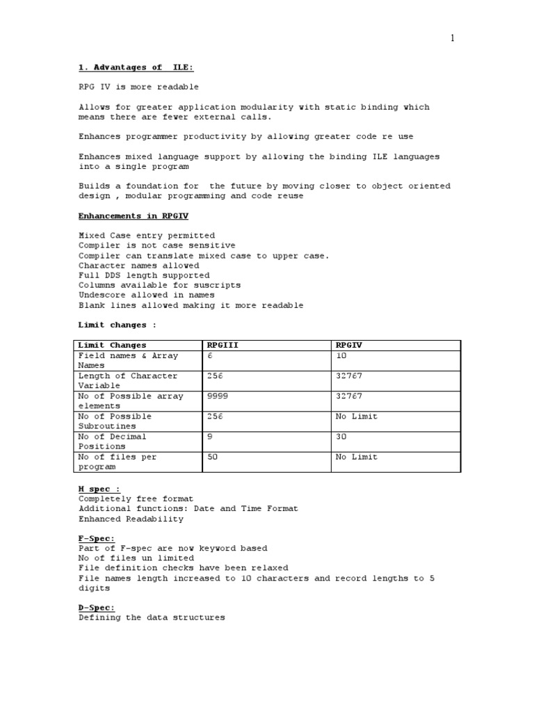 Rpgle Pdf Ibm Rpg Subroutine 
