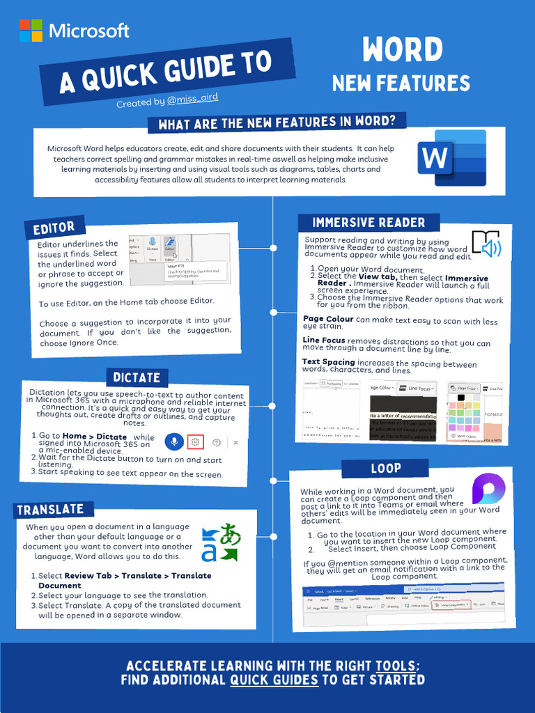 Word New Features | PDF | Writing