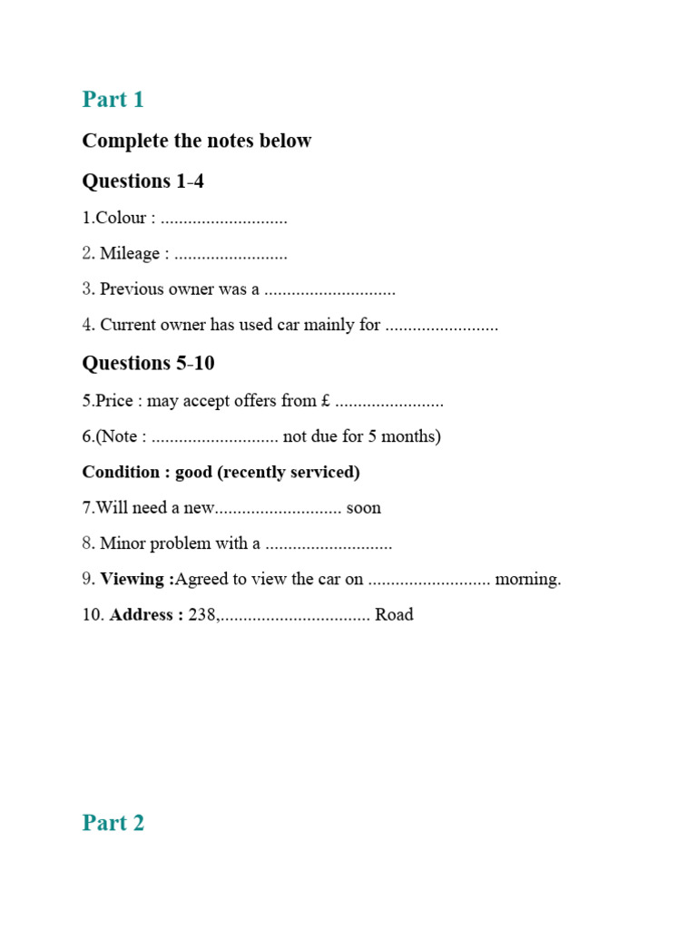 Listening 4 1 | PDF
