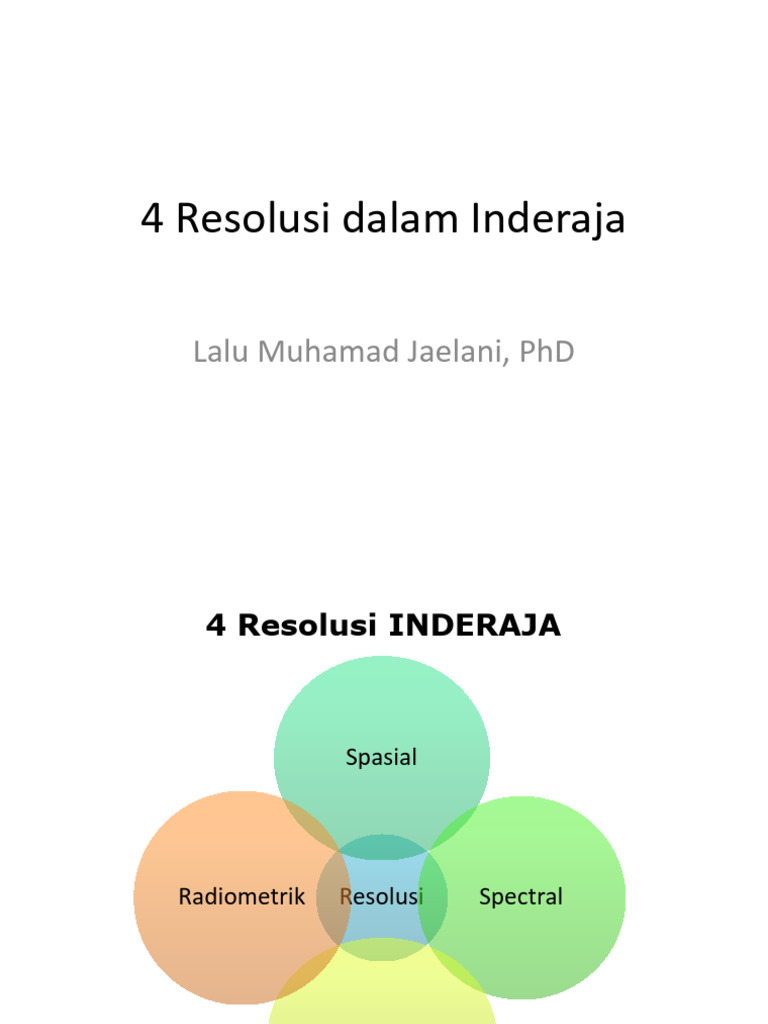 Pemrosesan Citra - Resolusi Dalam Inderaja | PDF