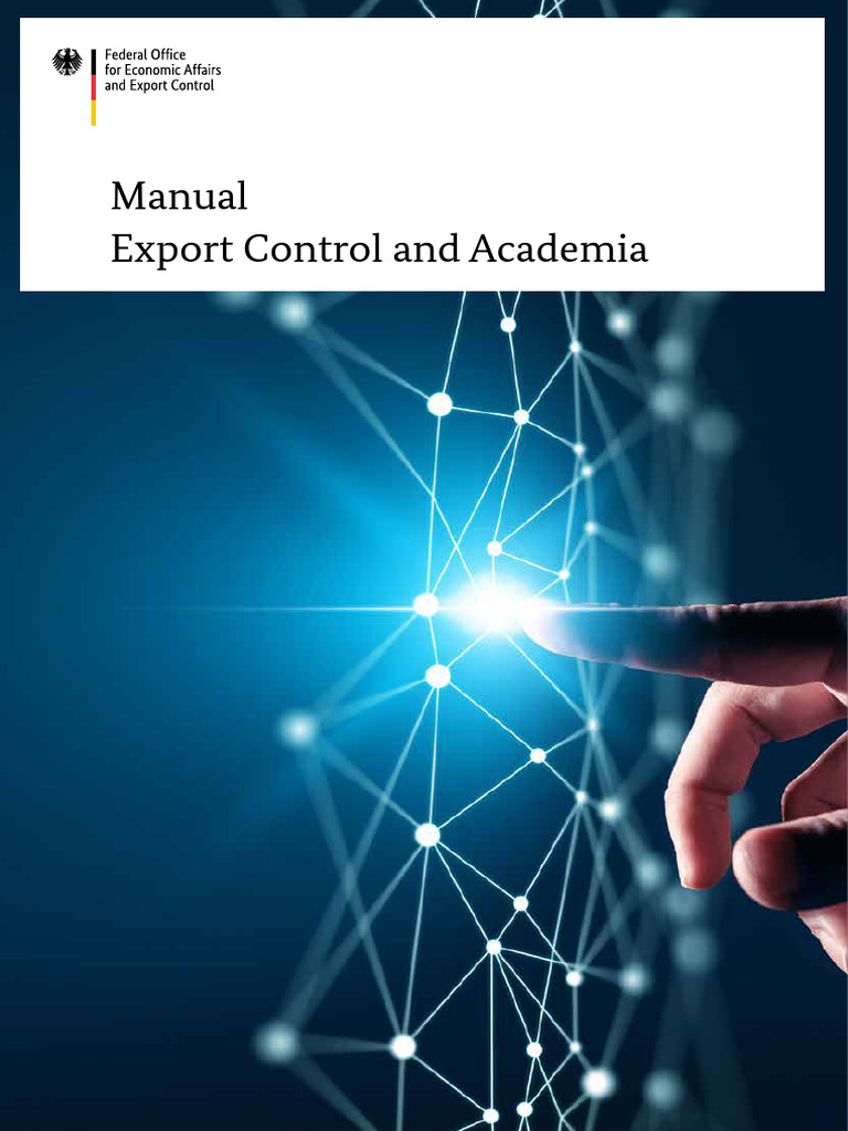 Ec Manual Export Control and Academia | PDF