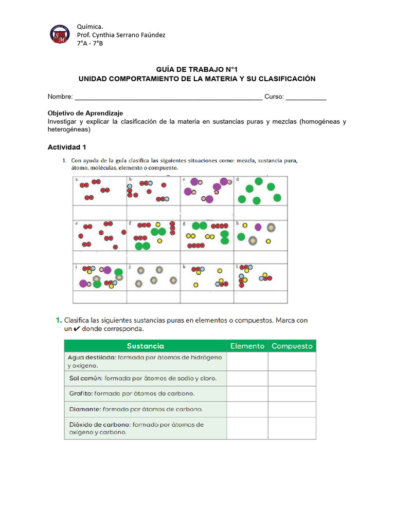 01 GT U1 Comportamiento de La Materia 09 - 05 | PDF