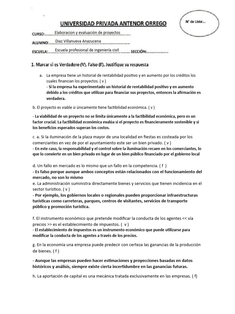 Respuestas EVP | PDF | Oferta (economía) | Mercado (economía)