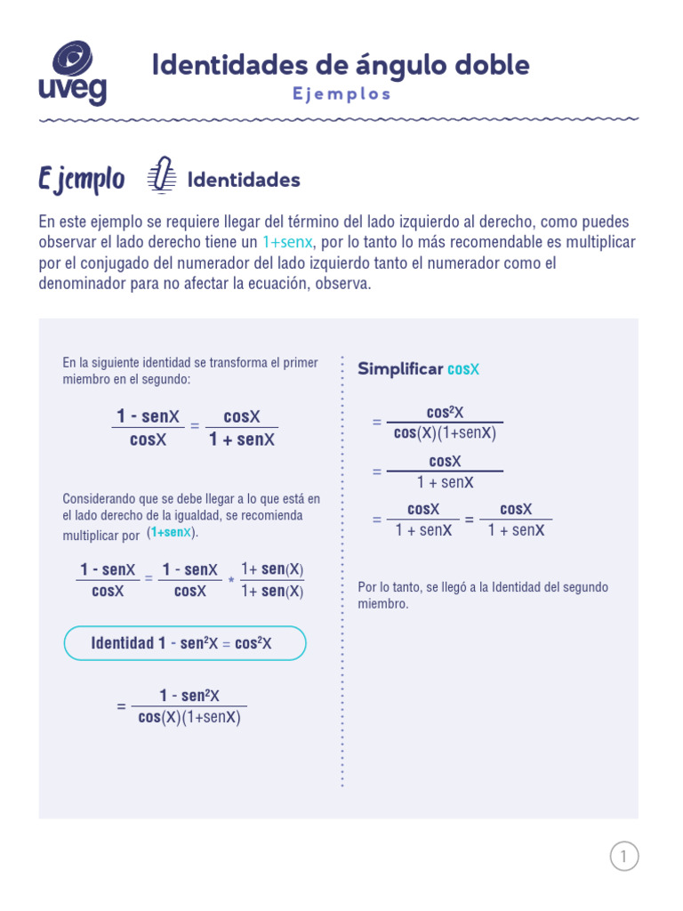 03 Algebra R3 L8 Ejemplos | PDF | Funciones trigonométricas | Ecuaciones