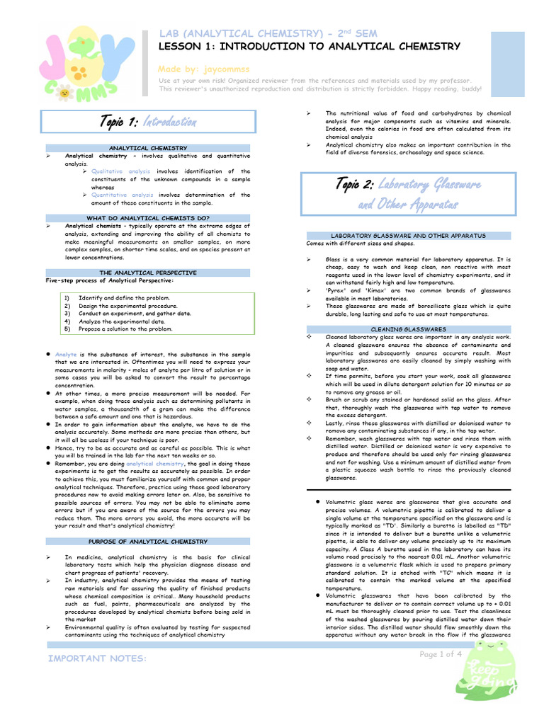 Jaycommss Analytical Chemistry Quantitative Qualitative Chemistry | PDF ... Jaycommss Analytical Chemistry Quantitative Qualitative Chemistry | PDF ...