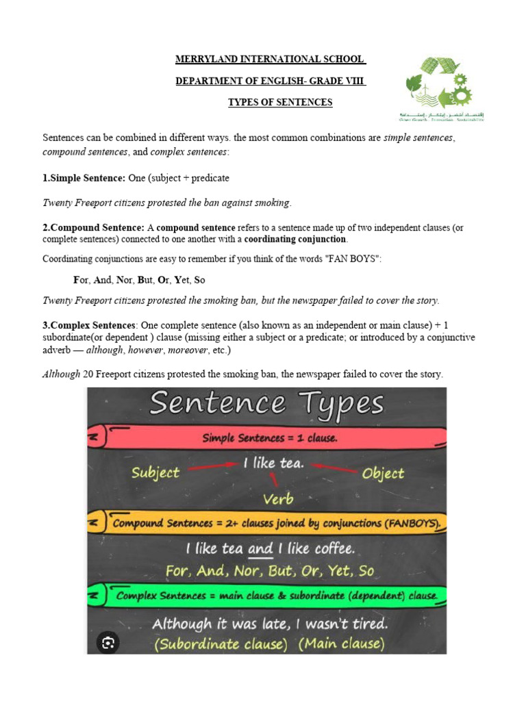 Sentences 2024 | PDF | Sentence (Linguistics) | Syntax