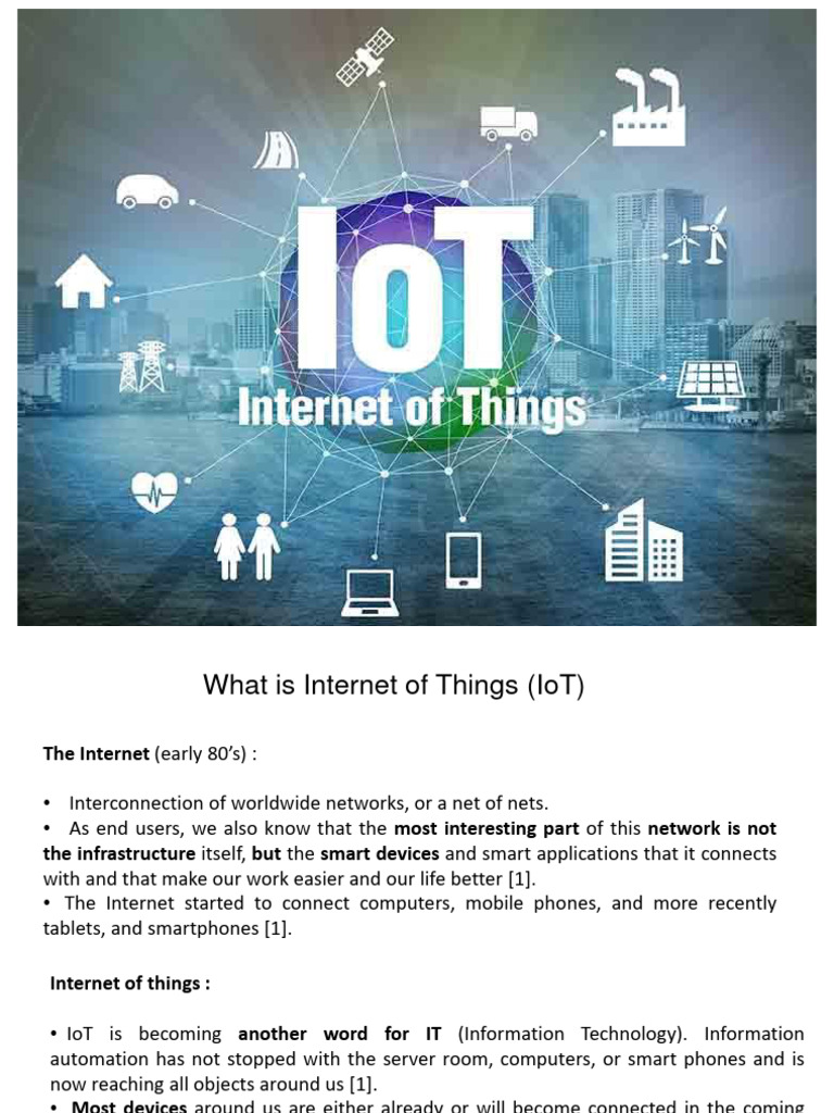 IOT Lecturer 1 | PDF | Internet Of Things | Computer Network