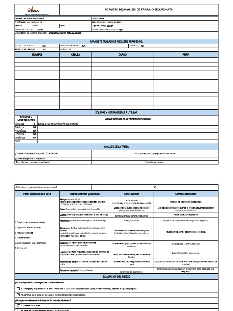 Sgsst-Fr-Ats-06 Ats | PDF | Especialidades Medicas Sgsst-Fr-Ats-06 Ats | PDF | Especialidades Medicas