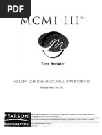 MCMI-III Question Booklet | PDF | Thought | Psychology