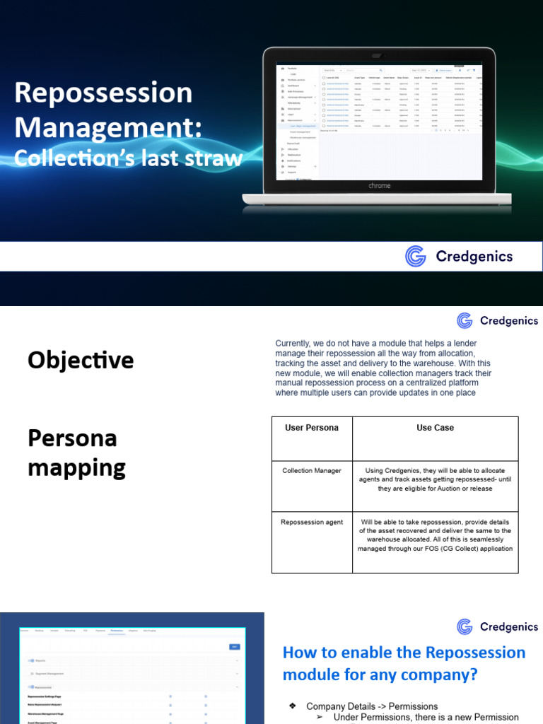 Repossession Management | PDF | Repossession | Computing