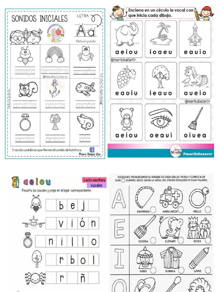 lenguaje vocales y M | PDF