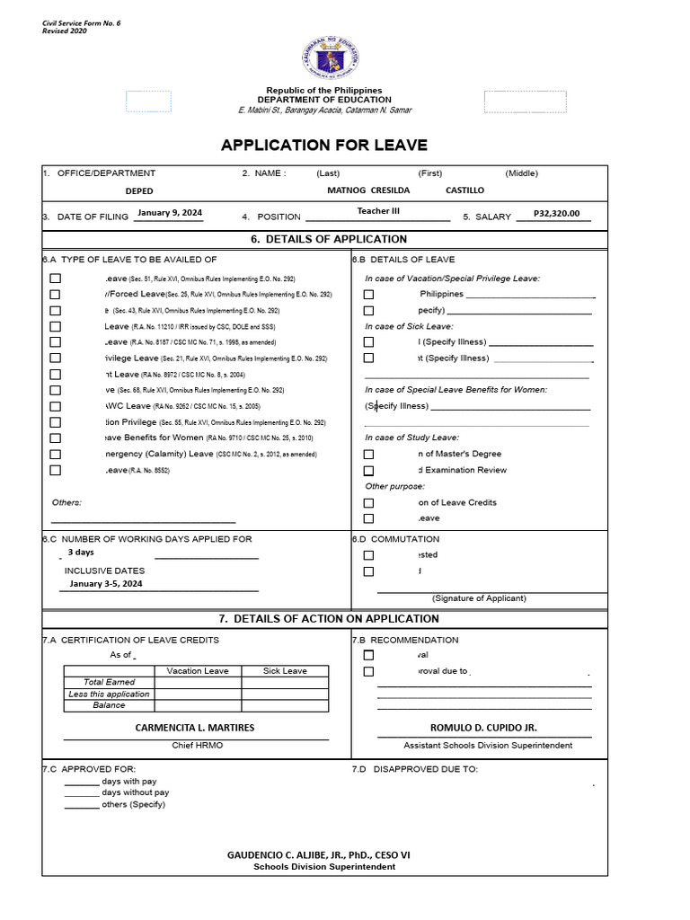 Leave Form | PDF | Parental Leave | Employment