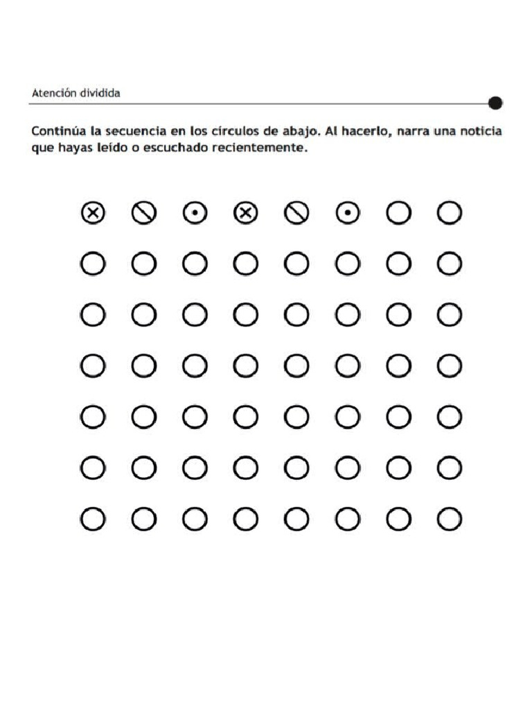Actividad De Atención Pdf