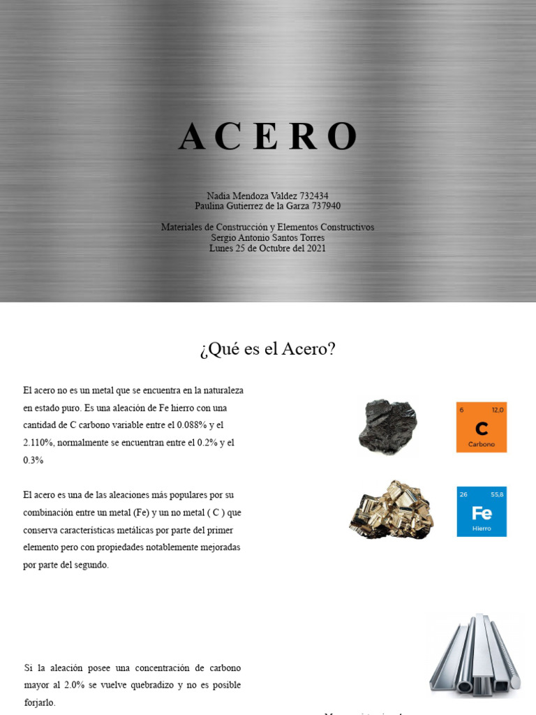 Acero | PDF | Acero | Aleación