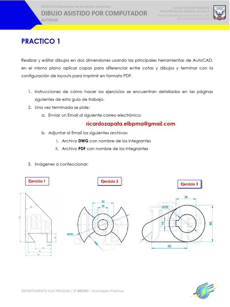 PRACTICO (Básico) - AUTOCAD | PDF | Ventana (informática) | Cad automático
