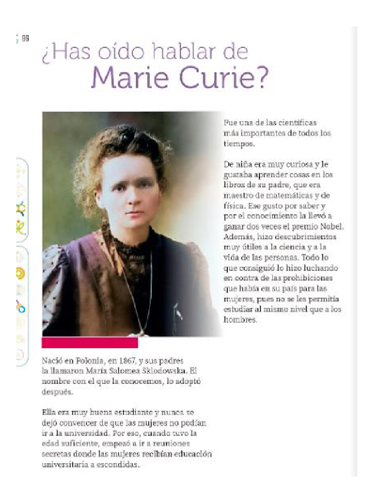 Lectura Marie Curie | PDF