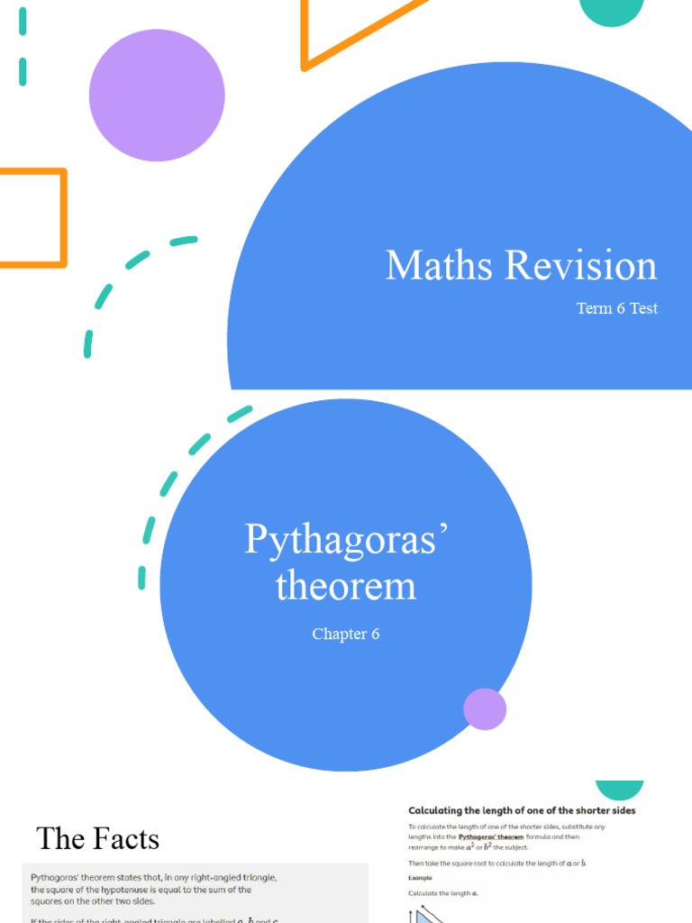 Maths Revision: Pythagoras and Fractions | PDF | Teaching Methods ...