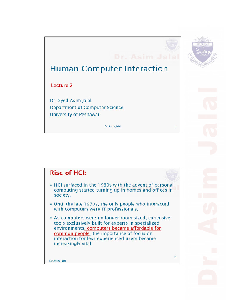 2 Rise of HCI | PDF | Graphical User Interfaces | Human–Computer Interaction