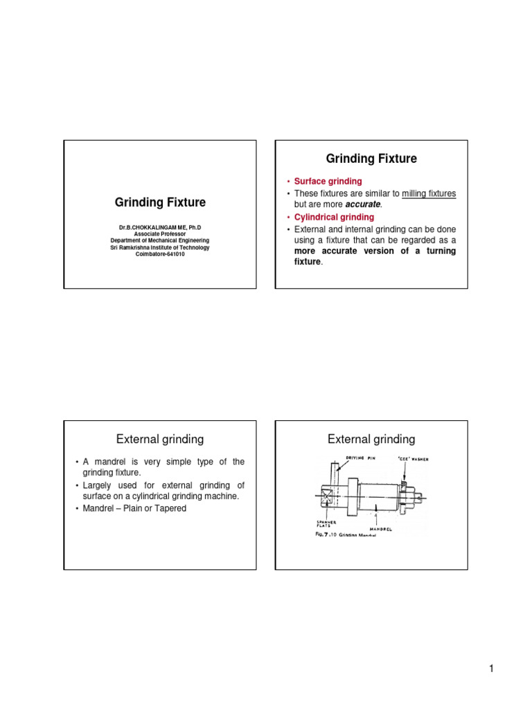 Grinding Fixture | PDF