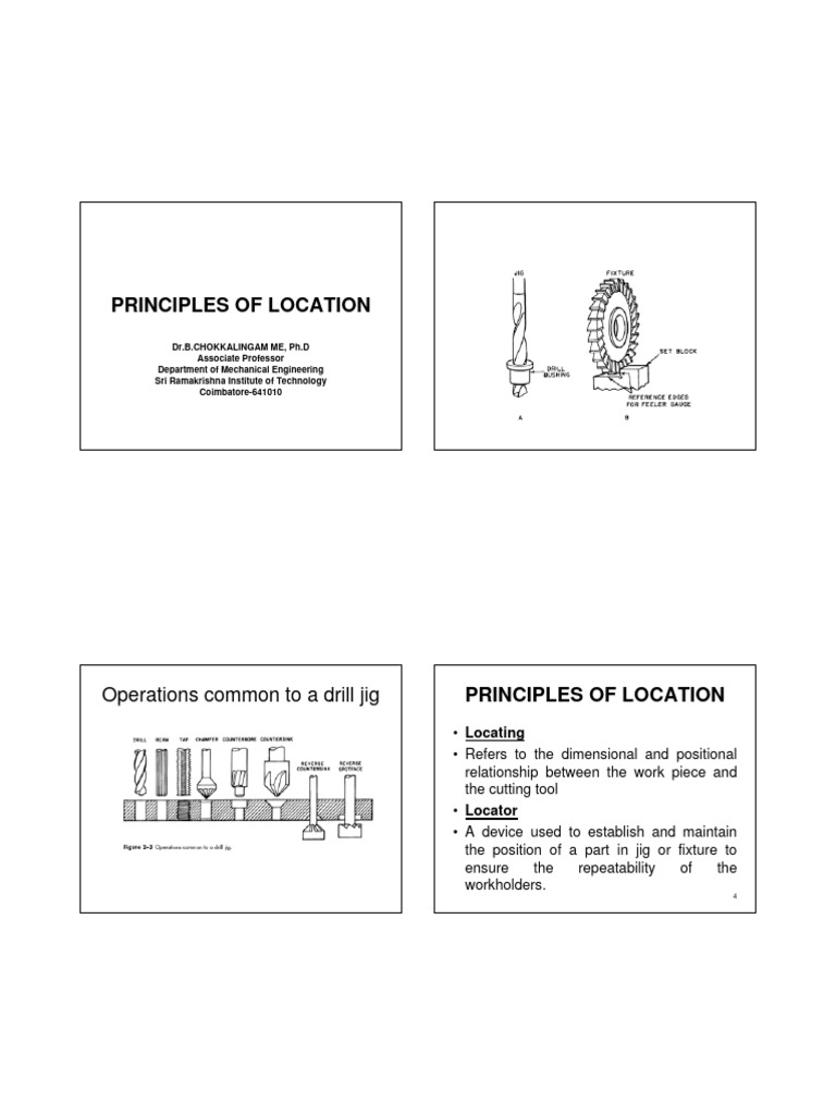 Locating Principles 2016 CC | PDF | Machining | Drilling