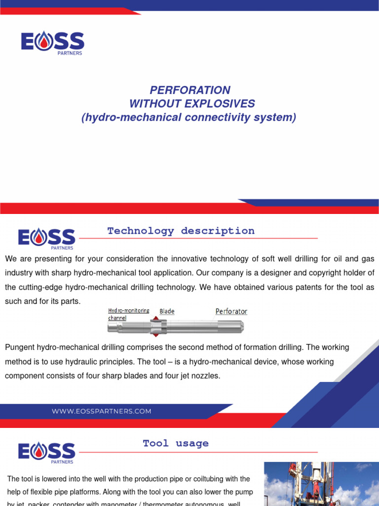 English Presentation EOSS | PDF | Casing (Borehole) | Oil Well