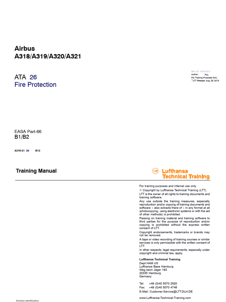 A318/A319/A320/A321 Airbus: Fire Protection 26 | PDF | Smoke