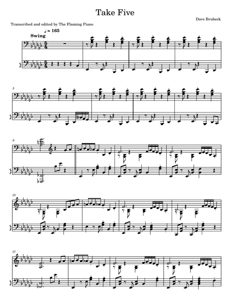 Take Five Played by Terrance Shider | PDF | Grammy Awards | Popular Music