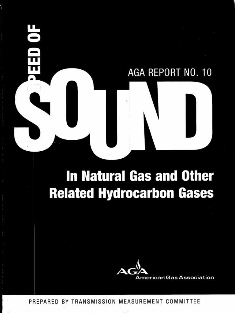 AGA Report 10 - Speed of Sound, 1st Edition, 2003 | PDF