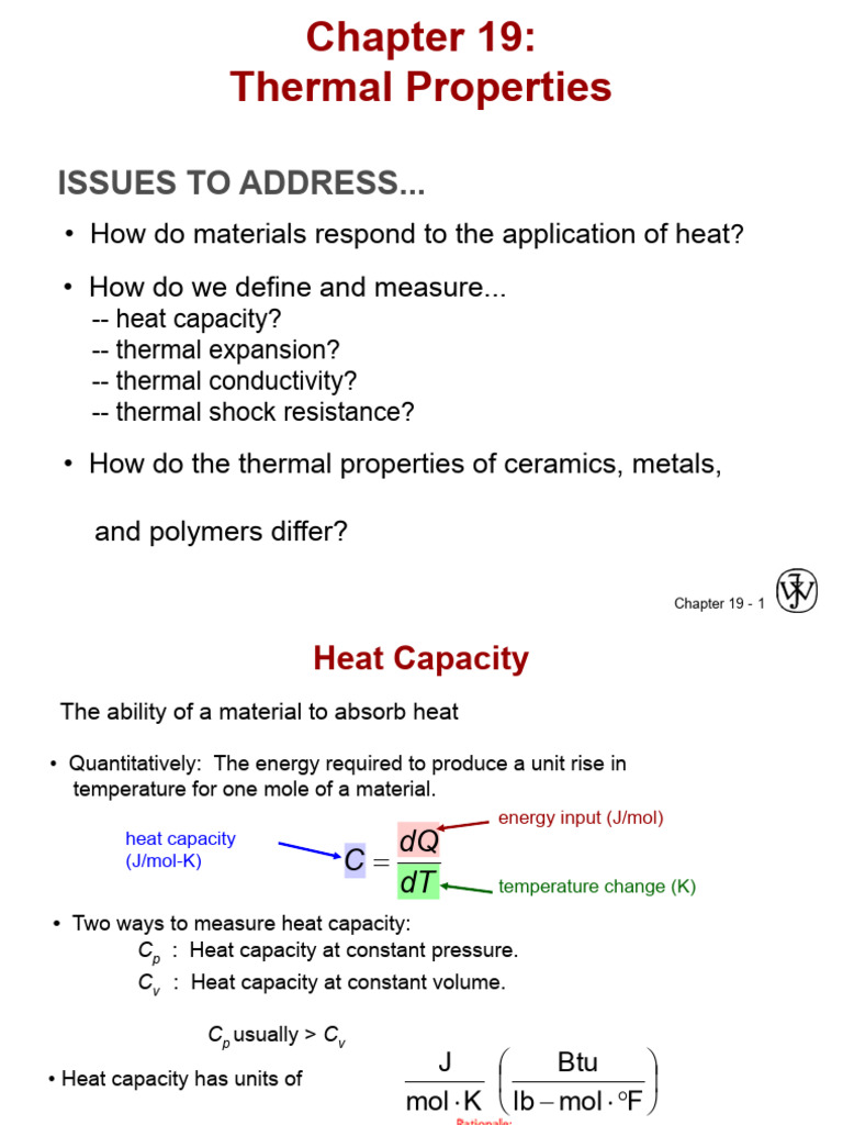 Thermal Properties Rev1 | PDF | Ferromagnetism | Magnetism