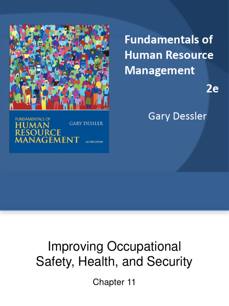 Ch11-Improving Occupational Safety Health and Security | PDF | Occupational Safety And Health ...