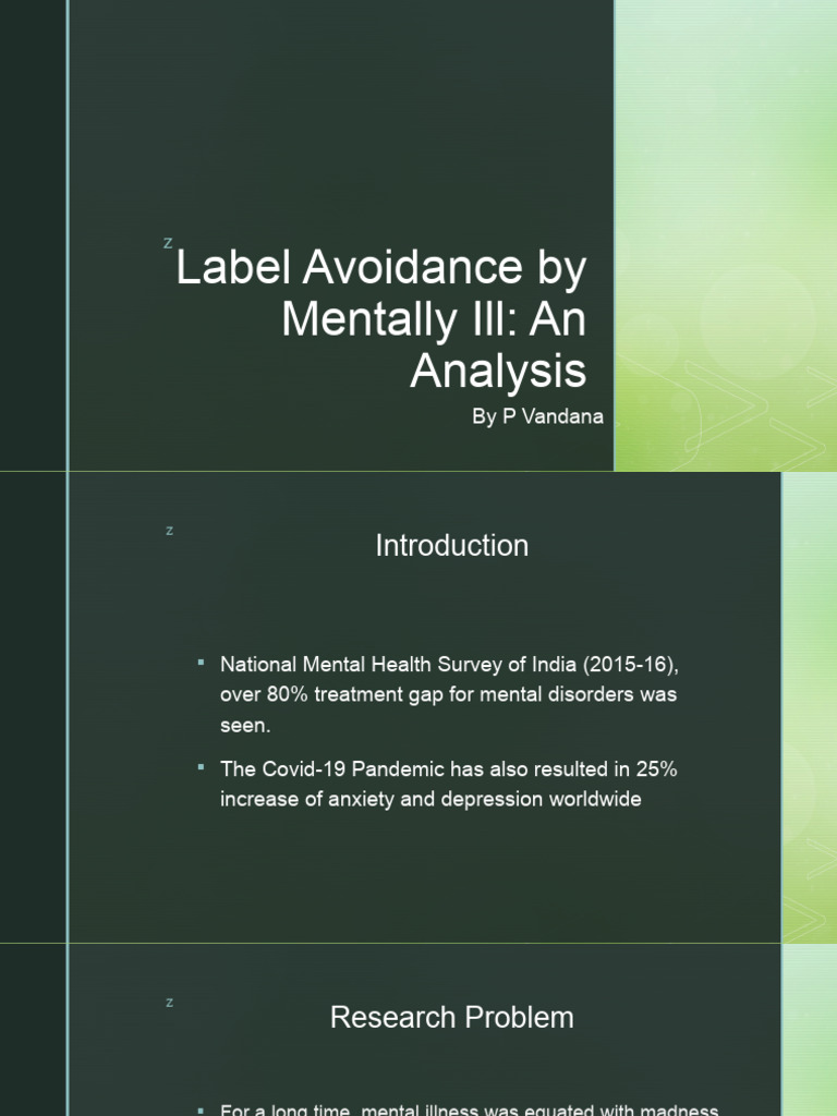 Socio - Presentation | PDF | Mental Disorder | Mental Health