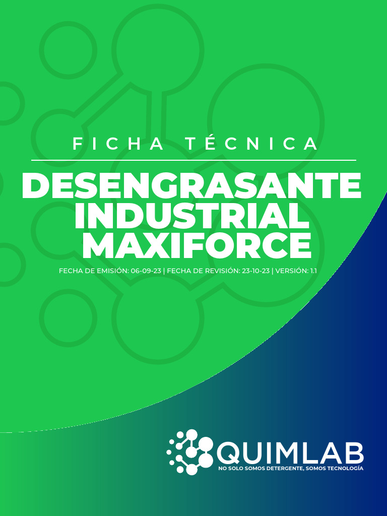 FT_DESENGRASANTE INDUSTRIAL | PDF | Detergente | Agua