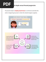 SIMPLE PRESENT AND PRESENT PROGRESSIVE - Worksheet COMPLETE | PDF