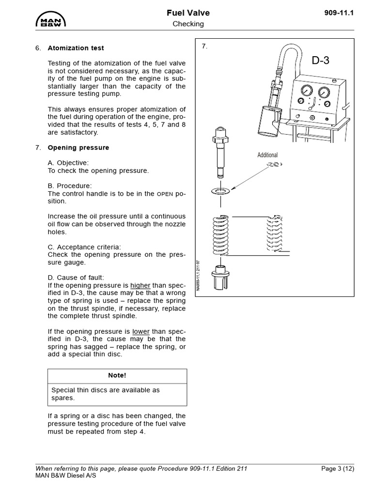 Tests on fuel Injector | PDF | Valve | Leak