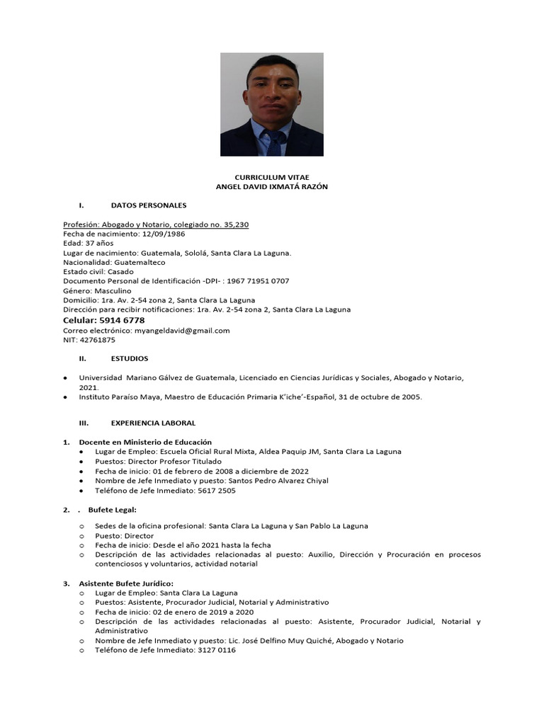 Curriculum Genesis | Descargar gratis PDF | Guatemala