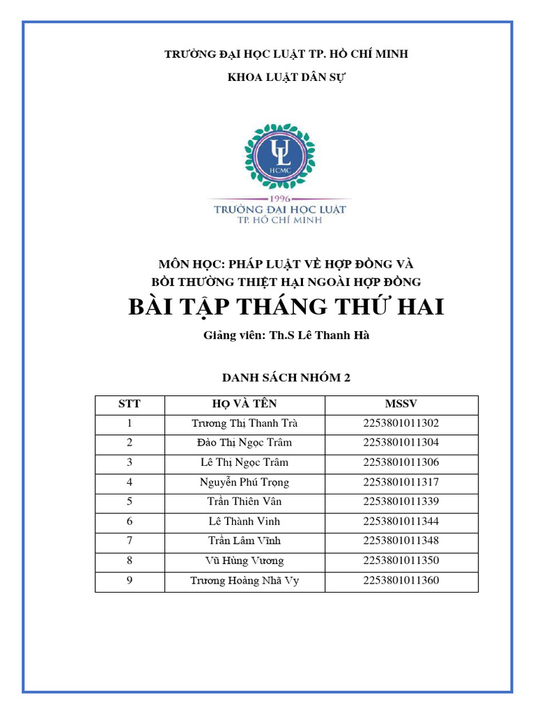 DS2 BTT2 Nhóm 2 | PDF