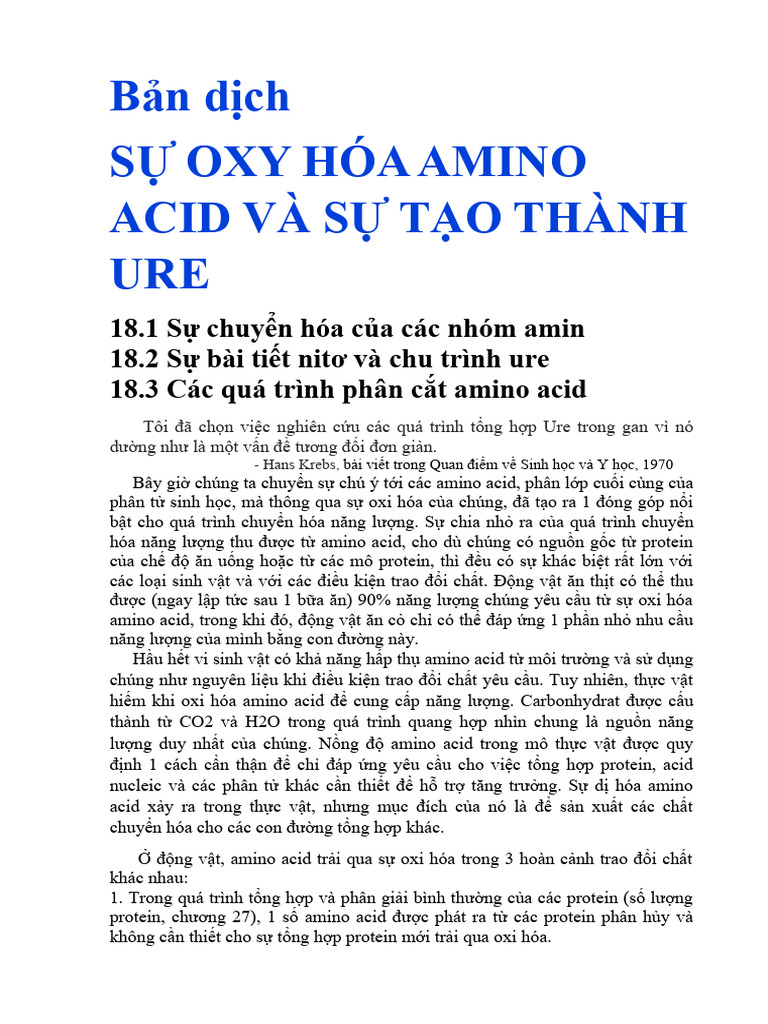 Hóa Sinh | PDF