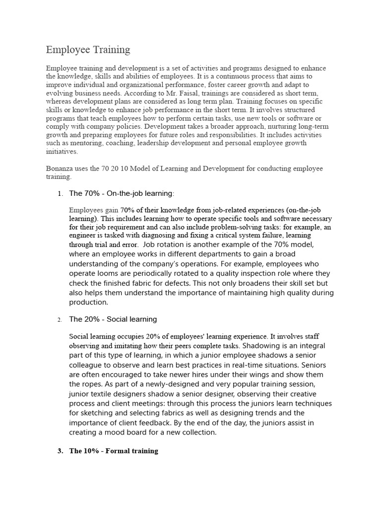 Training Pdf Employment Cognition