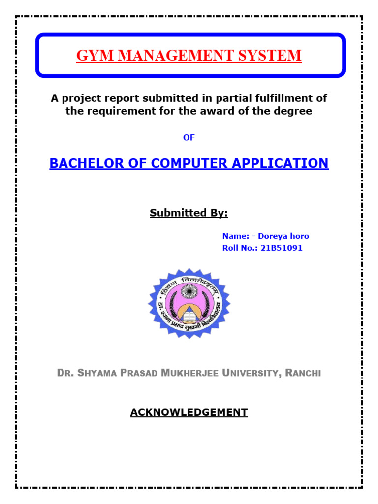 Gym Management System | PDF | Microsoft Access | Relational Database