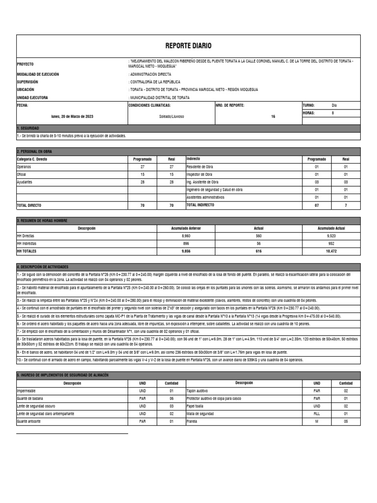 RD20 | PDF | Materiales | Hormigón