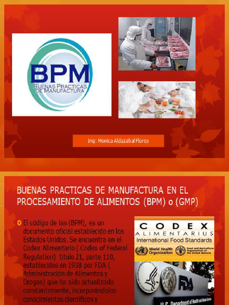 Bpm y Alimentos | PDF | Alimentos | Lípido