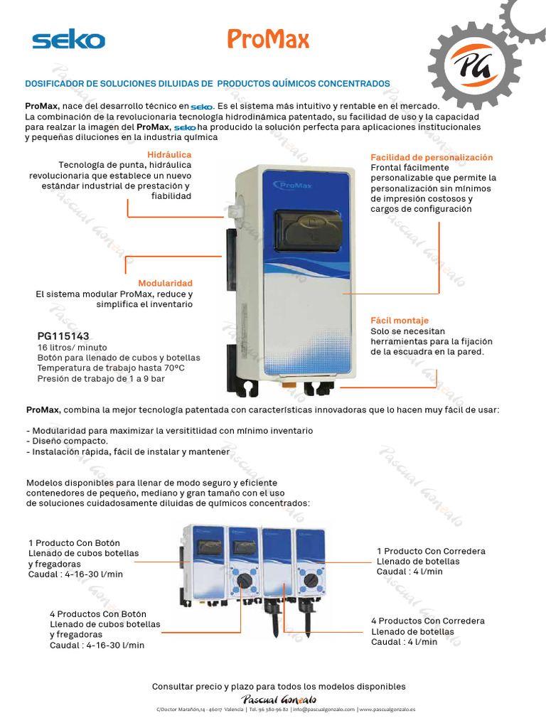 FT Dosificador Promax | PDF
