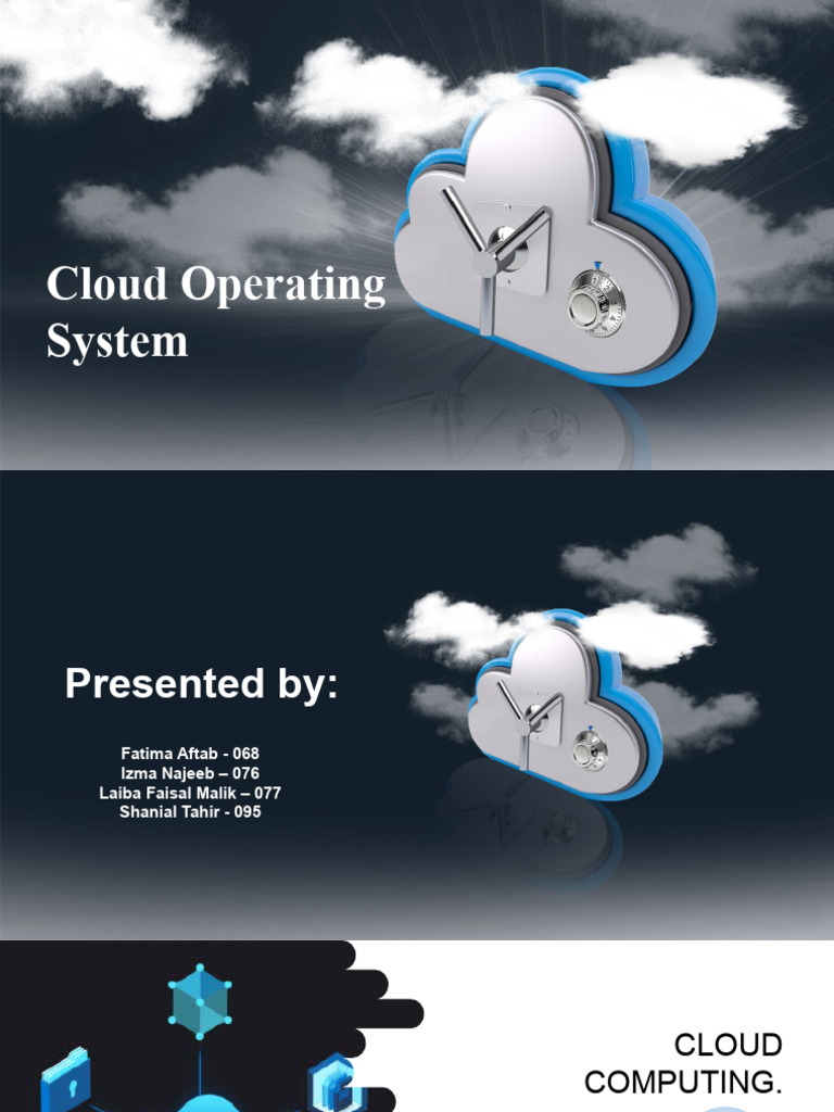 Cloud OS Presentation (068,076,77,095) | PDF | Cloud Computing | Virtual Machine