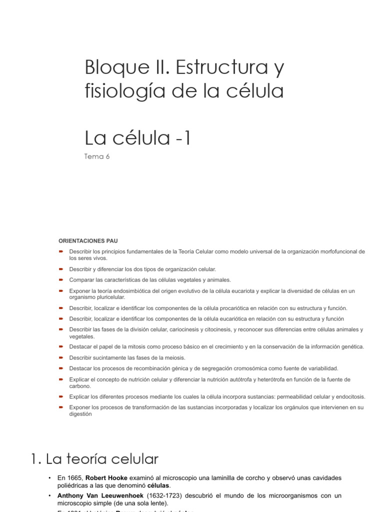 Unidad 6. La Celula I | Descargar gratis PDF | Membrana celular | Biología Celular)